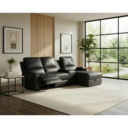 OTTO home Ecksofa &raquo;NAPORI Lederoptik, Multimediasofa, 3er Kinosessel XXL, L-Form&laquo; Kinosofa, manuelle o. elektr. Relaxfunktion, Staufach, 