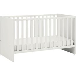Paidi Babybett &raquo;LITTLE SNU 70x140cm in Beige oder Wei&szlig;, umbaubares Kinderbett&laquo; Gitterbett 4-fach h&ouml;henverstellbar, entnehmbare Sprossen, Juniorbett 
