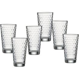 Ritzenhoff & Breker Longdrinkglas &raquo;Favo, 6-teilig&laquo; 6er Set, je 350 ml transparent Glas &Oslash; 8,4cm x 14,2cm, 350ml, 6 Stk.