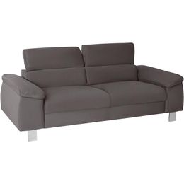 COTTA 3-Sitzer &raquo;Komaris, B: 193 cm&laquo; mit Kopfteilverstellung Microfaser PRIMABELLE (100% Polyester);Kunstleder SOFTLUX;Feinstruktur (100% Polyester);