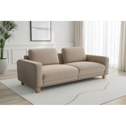 Sit & More sit&more Big-Sofa &raquo;Concept&laquo; Modernes Sofa in drei Fu&szlig;farben zur Auswahl 100% Polyester B/H/T: 186cm x 84cm x 93cm,mit Fu&szlig; Buche natur