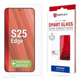 Displex Displayschutzglas &raquo;Smart Glass&laquo; f&uuml;r Samsung Galaxy S25 Edge Displayschutzfolie, Schutzfolie, Bildschirmschutz, kratz- & sto&szlig;fest transparent 