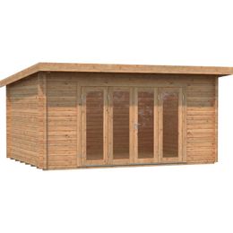 Palmako Gartenhaus &raquo;Lea&laquo; 14,2 m&sup2;, mit Fu&szlig;boden im Gartenhaus braun Massivholz Fu&szlig;boden im Gartenhaus, ohne Dacheindeckung