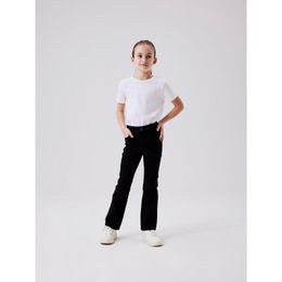 name it M&auml;dchen Bootcut-Jeans &raquo;NKFPOLLY SKINNY BOOT JEANS 1142-AU NOOS&laquo; mit Stretch schwarz 110, N-Gr