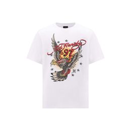 Ed Hardy Shirt '97 Eagle' Herren Gr&ouml;&szlig;e S oliv / rot / wei&szlig;
