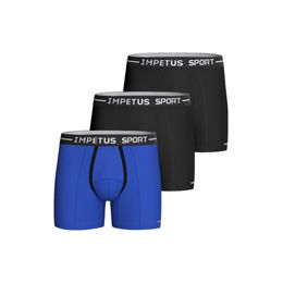 IMPETUS Boxershorts Herren Gr&ouml;&szlig;e M/L blau / schwarz / wei&szlig;