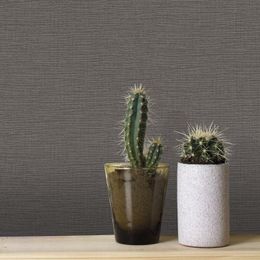 WOW Vliestapete &raquo;YARN TONKA&laquo; uni Design Tapeten braun Vlies B/L: 0,52m x 10m, Rollen: 1