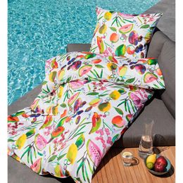 Janine Bettw&auml;sche &raquo;Modern Art 4214742147 09 * 155X220,80x80&laquo; mit Rei&szlig;verschluss bunt Mako-Satin, Obermaterial: 100% Baumwolle B/L: 155cm x 200cm, 1 Stk., 1 