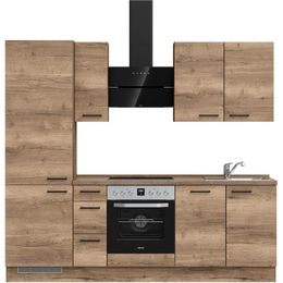Nobilia K&uuml;chenzeile &raquo;"Structura II", NEU: individuell anpassbar mit gratis Profi-Beratung&laquo; vormontiert, Breite 240 cm, Ausrichtung w&auml;hlbar, wahlw. mit