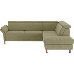 OTTO home Ecksofa &raquo;Calypso L-Form&laquo; mit Relaxfunktion motorisch im Sofa 2,5- Sitzer gr&uuml;n 100% Polyester B/H/T: 259cm x 85cm x 227cm, Flachgewebe, 