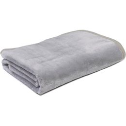 G&ouml;zze Kinderdecke &raquo;Premium Cashmerefeeling&laquo; kuschelig warm silber Polyester B/L: 100cm x 150cm