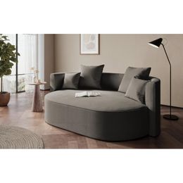 LeGer Home by Lena Gercke 2,5-Sitzer &raquo;ISALIE Samtoptik, rundes Loungesofa, mit Kissen, perfekt gepolstert&laquo; moderne Stoffe, mit 4 Zierkissen, extra 