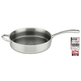ELO PREMIUM Schmorpfanne &raquo;Relief Evolution Schmorpfanne&laquo; Edelstahl 18/10 1 tlg. tlg. durchgehender Aluminium-Kern, au&szlig;en magnetischer Edelstahl silber &Oslash; 28cm + 