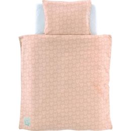 Tr&auml;umeland Babybettw&auml;sche &raquo;Jersey Kuschelhase&laquo; 2 Stk. mit Allover-Print beige Jersey, Obermaterial: 100% Baumwolle B/L: 80cm x 80cm, 1 Stk., 1 Stk., Jersey, B/L: