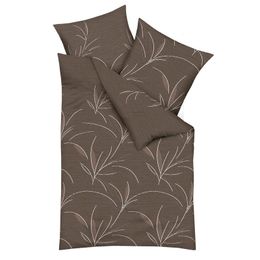 Kaeppel Bettw&auml;sche &raquo;Organic&laquo; 2 Stk. braun Mako-Satin, Obermaterial: 100% Baumwolle B/L: 155cm x 220cm, 1 Stk., 1 Stk., Mako-Satin, B/L: 80cm x 80cm, 2 Stk.