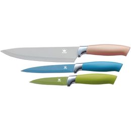 King Messer-Set &raquo;Metallic&laquo; bunt Edelstahl Einheitsgr&ouml;&szlig;e