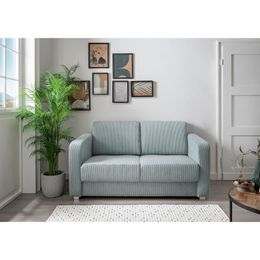 Home Affaire Ecksofa &raquo;Lazio modern und bequem, schmale Armlehnen, tolle Detailverarbeitung&laquo; zwei verschiedene Fu&szlig;farben w&auml;hlbar blau 93% Polyester, 7%