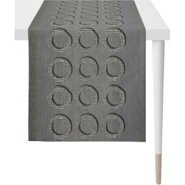 Apelt Tischl&auml;ufer &raquo;1710 Loft Style&laquo; Jacquardgewebe grau Polyester, Viskose B/L: 48cm x 140cm, 1 Stk., rechteckig