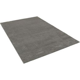 MERINOS Teppich &raquo;Montana&laquo; rechteckig 20 mm H&ouml;he Kurzflor, Uni-Farben, besonders weich grau Kunstfaser B : 200cm 1 Stk., 20mm, L: 290cm