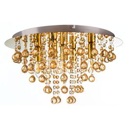 NOWA Deckenleuchte &raquo;LONDON&laquo; E14 4 Stk. Deckenlampe, Tropfen, Esszimmer, Wohnzimmer gold 4 Stk.