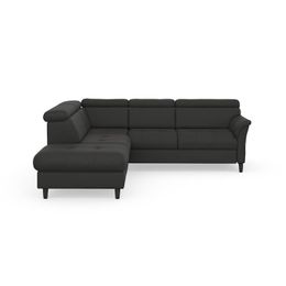Sit & More sit&more Ecksofa &raquo;Marano L-Form&laquo; inklusive Kopfteilverstellung, optional Schlaffunktion & Bettkasten grau 100% Polyester B/H/T: 252cm x 216cm, Luxus-
