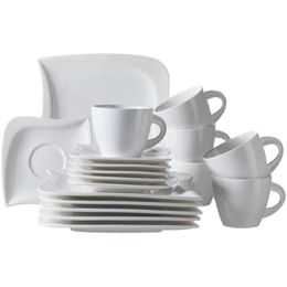 M&auml;ser M&Auml;SER Kaffeeservice &raquo;Geschirr-Set, Service La Musica&laquo; 18 Teile, f&uuml;r 6 Personen wei&szlig; Porzellan 18 Stk.