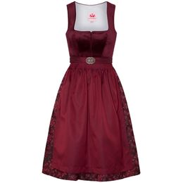 Spieth & Wensky Spieth & Wensky Dirndl 'Genua' Damen Gr&ouml;&szlig;e 32 dunkelrot