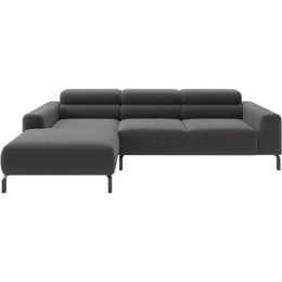 Home Affaire Ecksofa &raquo;Ecksofa, L-Form, incl. Kopfteilverstellung, Breite 258 cm&laquo; wahlweise elektrische Sitztiefenverstellung grau 95% Polyester, 5% 