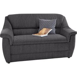 DOMO collection 2-Sitzer &raquo;Lale formsch&ouml;nes und komfortables Sofa, zeitlos und elegant&laquo; optimal f&uuml;r kleinere R&auml;ume grau Struktur (100% Polyester);