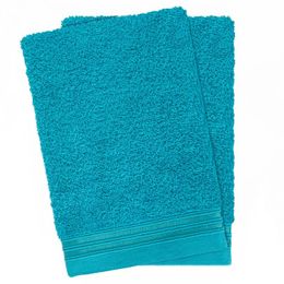HAMMETEX Waschlappen &raquo;2er-Set Waschlappen 15x22 cm, 100% Baumwolle, weich und saugf&auml;hig&laquo; blau Baumwolle B/L: 15cm x 22cm