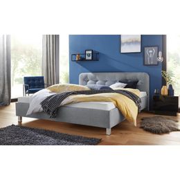 Westfalia Schlafkomfort Polsterbett &raquo;Vulkan&laquo; in diversen Ausf&uuml;hrungen grau Bezug Bett: Microfaser (100% Polyester) oder Strukturstoff (77% Polyester, 23% Viskose);Bonnell-