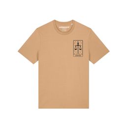 Watapparel Shirt 'Tarot Justice' Herren Gr&ouml;&szlig;e XXXL beige / schwarz