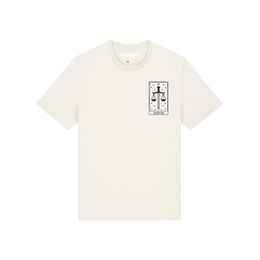 Watapparel Shirt 'Tarot Justice' male size XXXL Ecru / Black