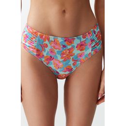 Trendyol Bikinihose Damen Gr&ouml;&szlig;e XL blau / aqua / orange / pink