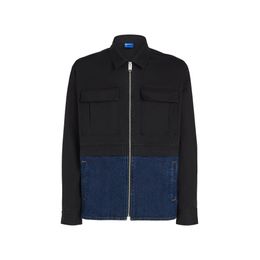 KARL LAGERFELD JEANS Jacke Herren Gr&ouml;&szlig;e XL blue denim / schwarz Sommerjacke