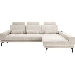 set one by Musterring Ecksofa &raquo;SO 3600, inkl motor. Sitztiefenverstellung, Kopfst&uuml;tzen, Nierenkissen&laquo; Sitzh&ouml;he 44 cm, Federkern, Breite 293 x Tiefe 