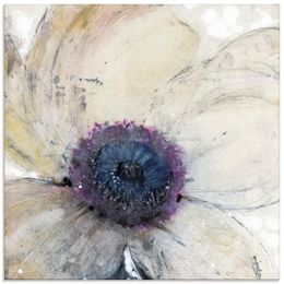 Artland Glasbild &raquo;Blumenfluss II&laquo; Blumen 1 Stk. tlg. in verschiedenen Gr&ouml;&szlig;en beige B/H/T: 30cm x 30cm, Glasbild Blumen quadratisch, 1 Stk.