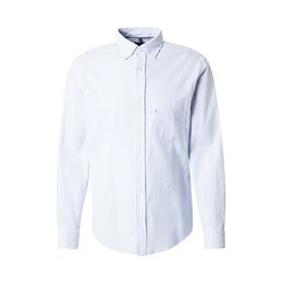OLYMP Business Shirt male size 43/44 Light blue / White