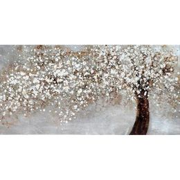 OTTO home &Ouml;lbild &raquo;Albero, in 2 Gr&ouml;&szlig;en: 80 oder 120cm breit, warme, nat&uuml;rliche Farben&laquo; handbemaltes Leinwandbild auf Rahmen gespannt wei&szlig; B/H/T: 80cm x