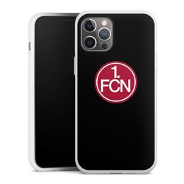 DeinDesign iPhone 12 Pro Max Handy Silikon H&uuml;lle Case wei&szlig; Handyh&uuml;lle Official Licensed Product 1. Fc N&uuml;rnberg 1. Fcn Silikon Case