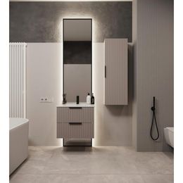 Welltime Waschtisch &raquo;TIBU mit Waschbecken. 2 Schubladen. 2 Breiten (60/80cm) und 4 Farben&laquo; Badschrank mit Waschbecken, Softclose, Ma&szlig;e B/H/T: 61/53/47