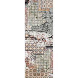 ARCHITECTS PAPER Fototapete &raquo;Vintage Tiles&laquo; Vintage Tapete Used Look Steinoptik Fototapete Panel 1,00m x 2,80m bunt Vlies B/L: 1m x 2,8m