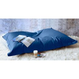 Kinzler Sitzsack &raquo;XXL Outdoorf&auml;hig&laquo; 1 Stk. tlg. Uni Farben, Outdoor geeignet, ideal im Wohnzimmer & Kinderzimmer blau Polyester B/H/T: 140cm x 20cm x 