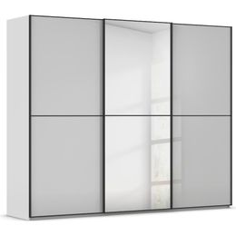 Rauch Schwebet&uuml;renschrank &raquo;Kleiderschrank Schrank Garderobe Schlafzimmerschrank SCALE-DUO&laquo; edle zweigeteilte T&uuml;ren Spiegel/Glas-Mix 3 Zierleisten MADE