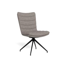 ACTONA GROUP Esszimmerstuhl &raquo;Grafton, Polsterstuhl, Stuhl&laquo; (Set) 2 Stk.Stuhl, Boucl&eacute;, L-Form, Drehfunktion, Sitzh&ouml;he 48,5 grau Stoff B/H/T: 50,5cm x 
