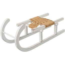 Creativ deco Weihnachtsfigur &raquo;Weihnachtsdeko&laquo; Dekoschlitten braun Holzwerkstoff B/H/T: 62cm x 19cm x 19cm
