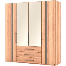 Musterring Kleiderschrank &raquo;Sorrent, Kleiderschrank, teilmassiv Eiche&laquo; mit T&uuml;rd&auml;mpfern, mit Schubladen, extra B&ouml;den, MADE IN GERMANY, T&uuml;ren in Eiche massiv und 