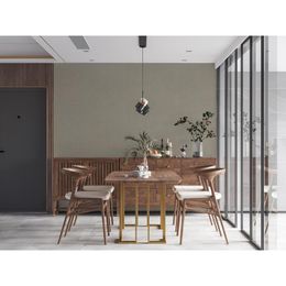 Livingwalls living walls Vliestapete &raquo;Stories of Life Struktur-Vliestapete Grau-Braune Tapete&laquo; Strukturmuster einfarbig uni leicht strukturiert Moderne Wandtapete