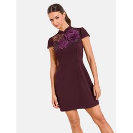 Lipsy Kleid Damen Gr&ouml;&szlig;e 44 aubergine / dunkellila / weinrot Sommerkleid