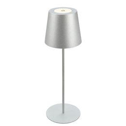 Briloner Leuchten LED Au&szlig;en-Tischleuchte &raquo;Coloris&laquo; LED-Modul silber Einheitsgr&ouml;&szlig;e